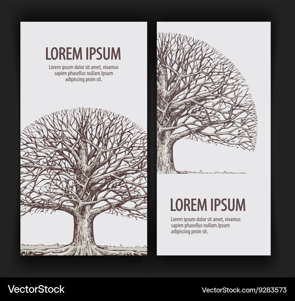 Bare Tree Silhouette - Natural Form Royalty Free Vector