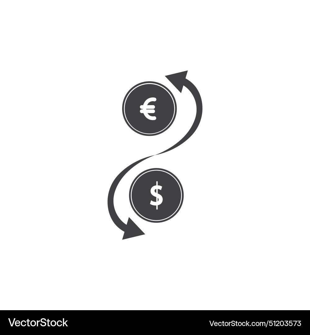 Currency logo icon Royalty Free Vector Image - VectorStock