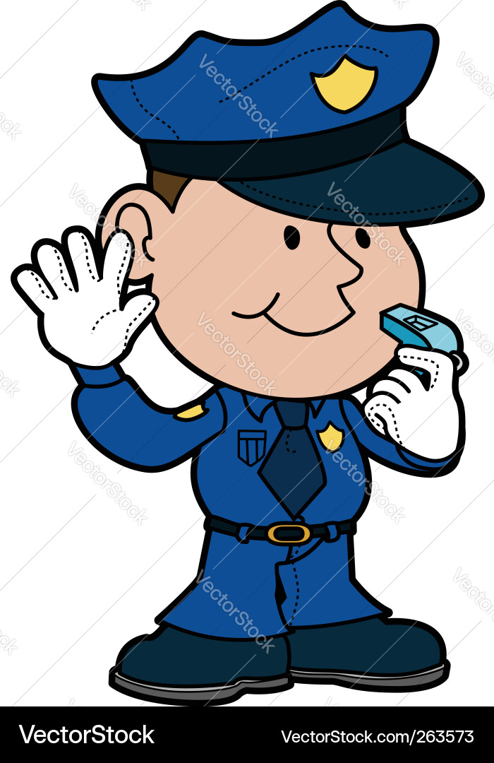 Policeman Royalty Free Vector Image - VectorStock