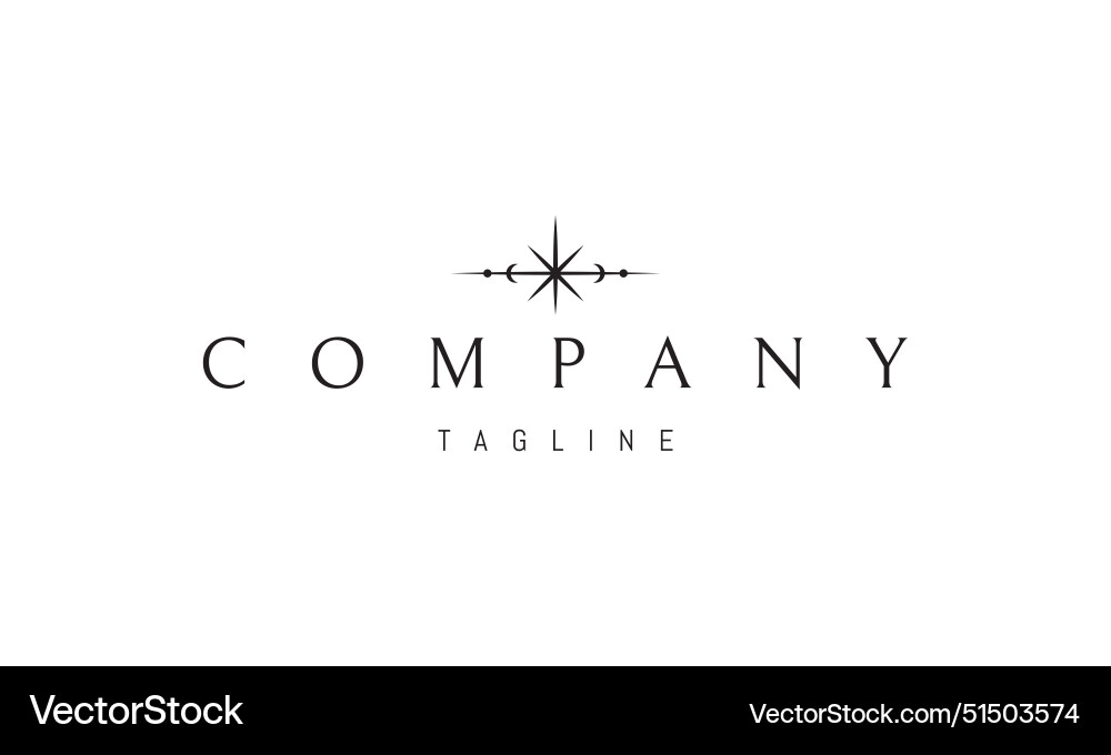 A logo with an abstract image of bright Royalty Free Vector