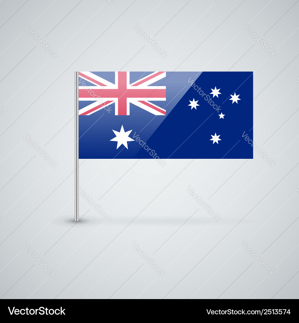 Australian Flag Icon Royalty Free Vector Image