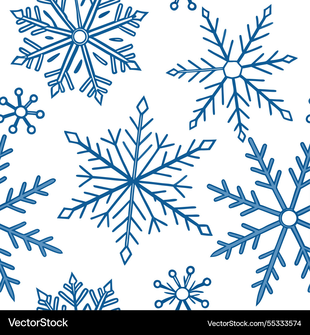 Icy crystal formation seamless tile pattern Vector Image