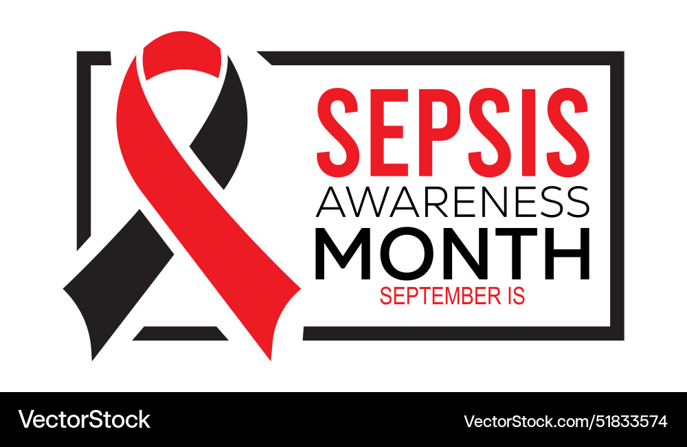Sepsis awareness month Royalty Free Vector Image