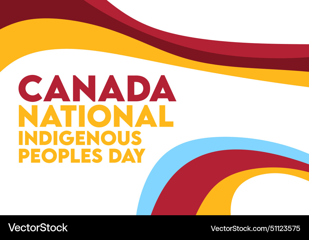Canada national indigenous peoples day Royalty Free Vector