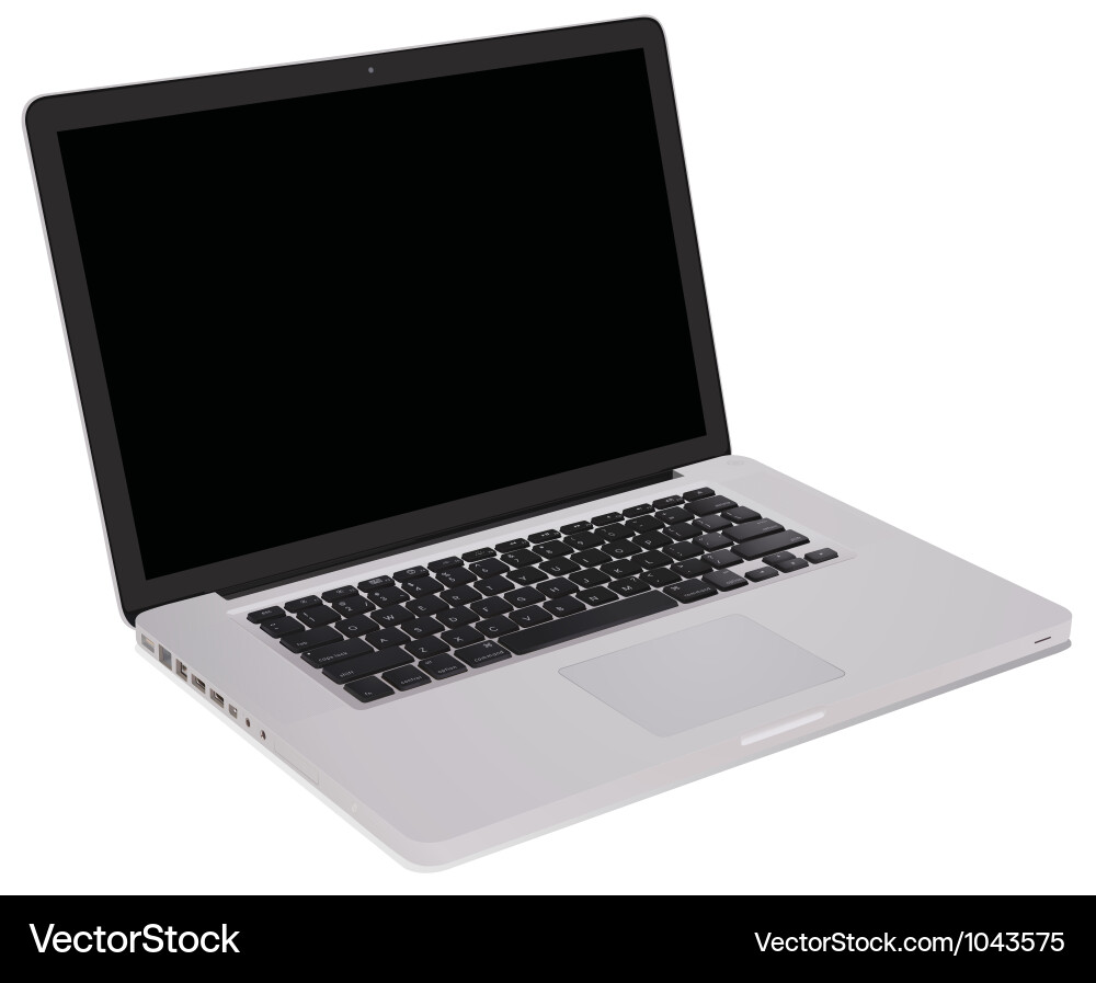 Notebook computer Royalty Free Vector Image - VectorStock
