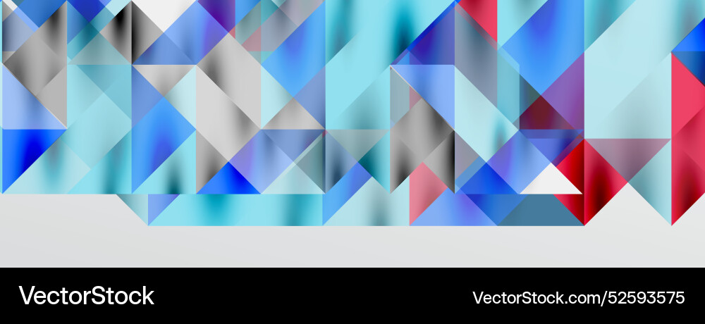 Tech minimal overlapping triangle shapes elements Vector Image