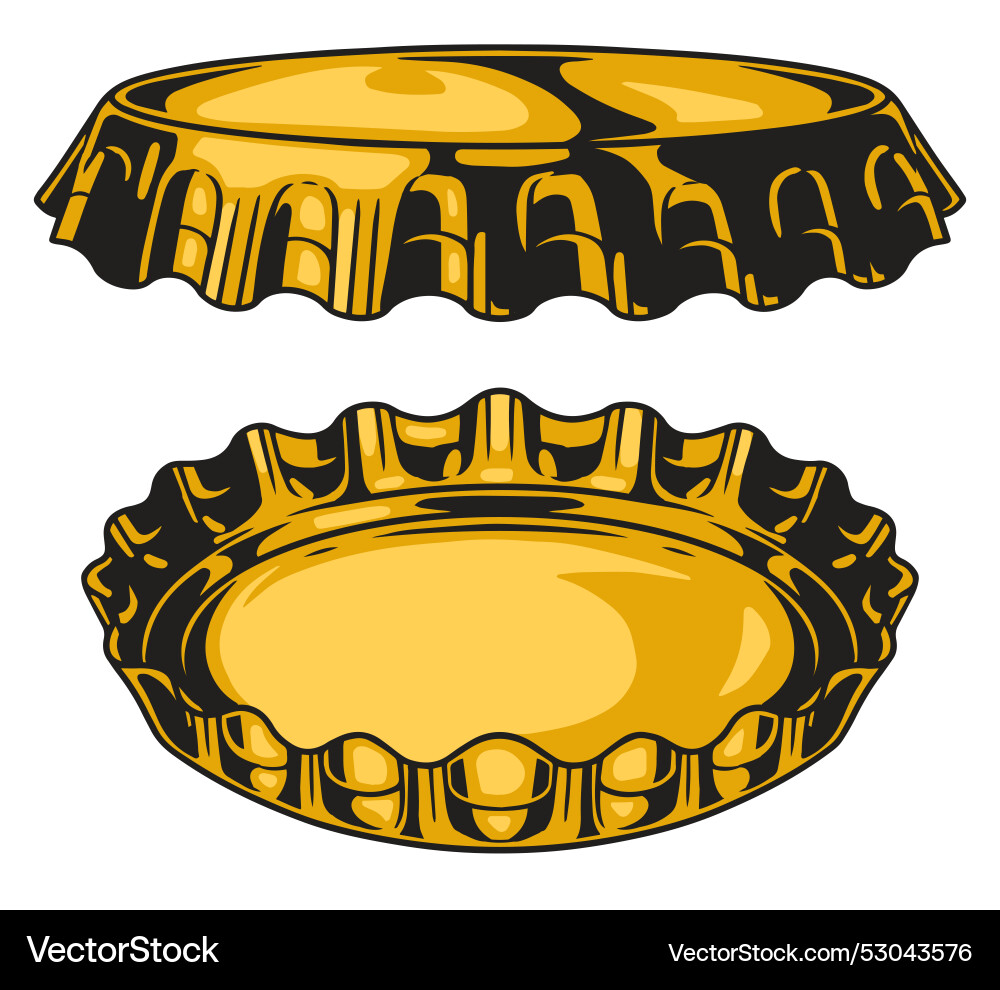 Beer bottle cap label colorful Royalty Free Vector Image