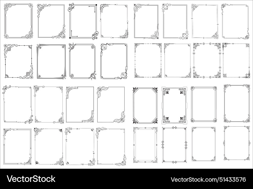 Crateive border frame Royalty Free Vector Image
