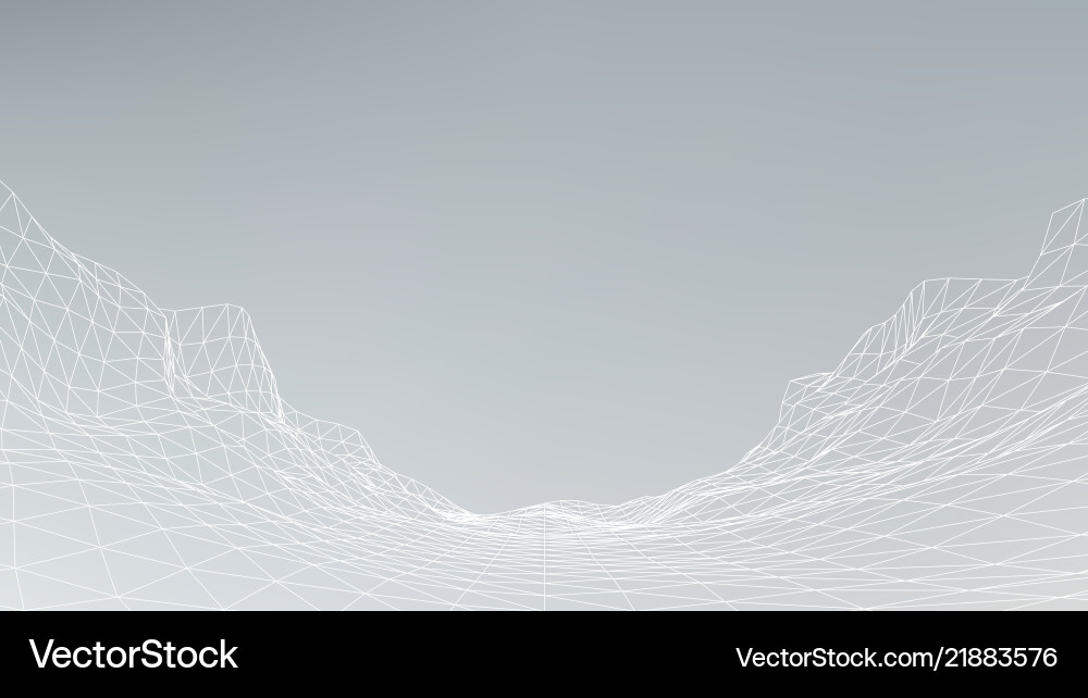 Futuristic Soundwave UI Grid Royalty Free Vector Image