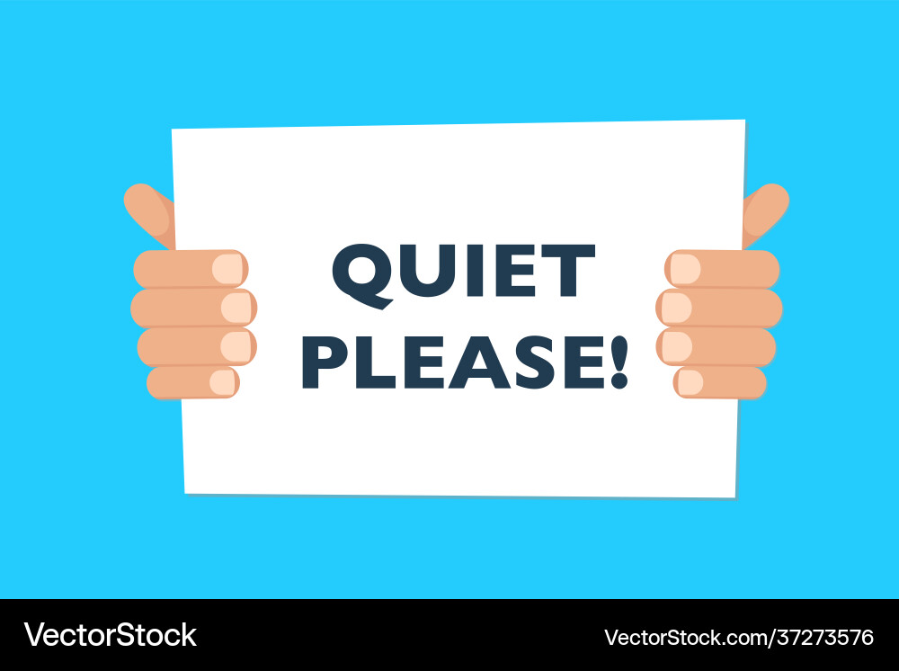 Quiet Hands Clipart