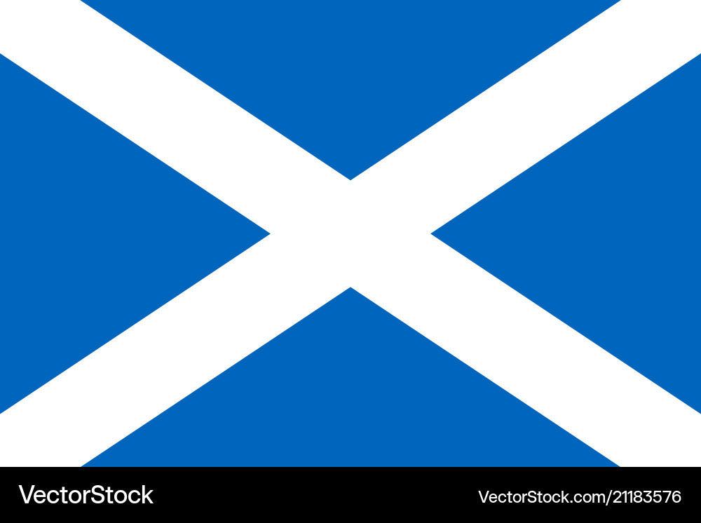 Scottish Saltire Flag Royalty Free Vector Image