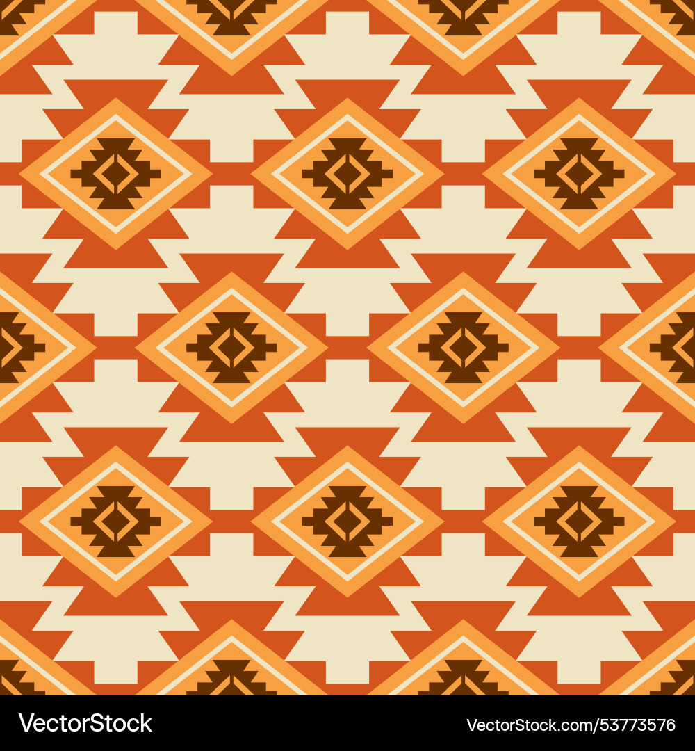 Southwestern aztec seamless pattern navajo print Vector Image