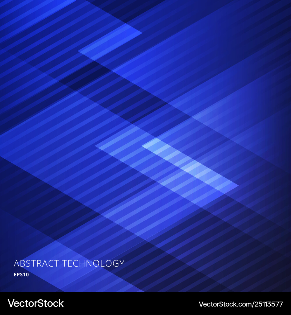Abstract elegant geometric triangles blue Vector Image