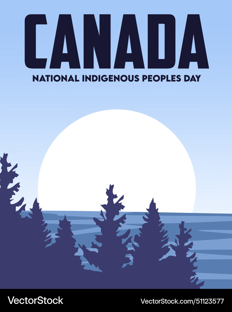 Canada national indigenous peoples day Royalty Free Vector