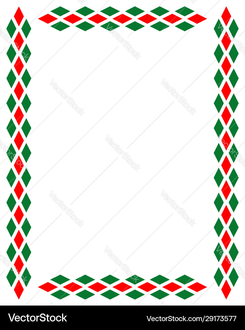 Decorative art italian frame pattern Royalty Free Vector