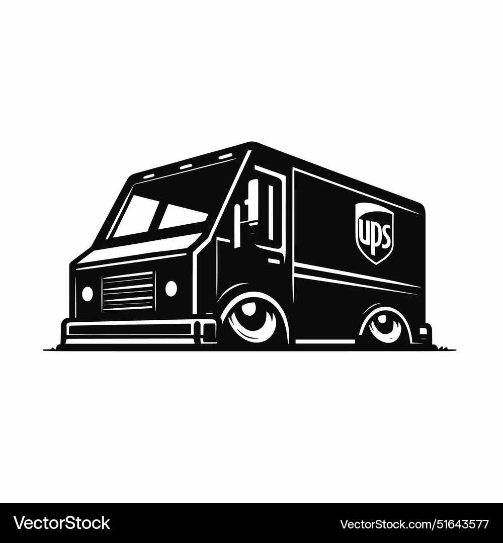 Delivery truck Royalty Free Vector Image - VectorStock