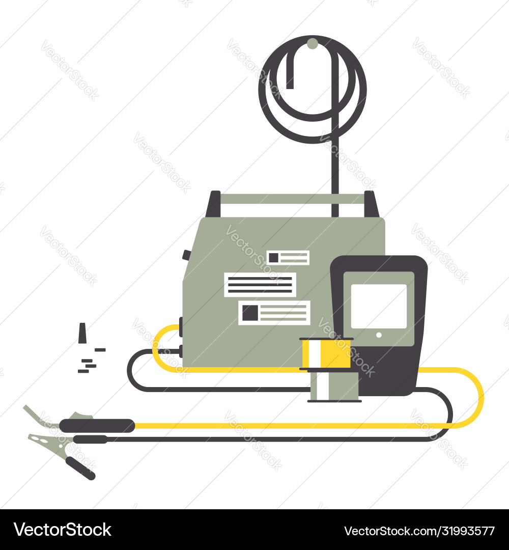 Electrical welding equipment Royalty Free Vector Image