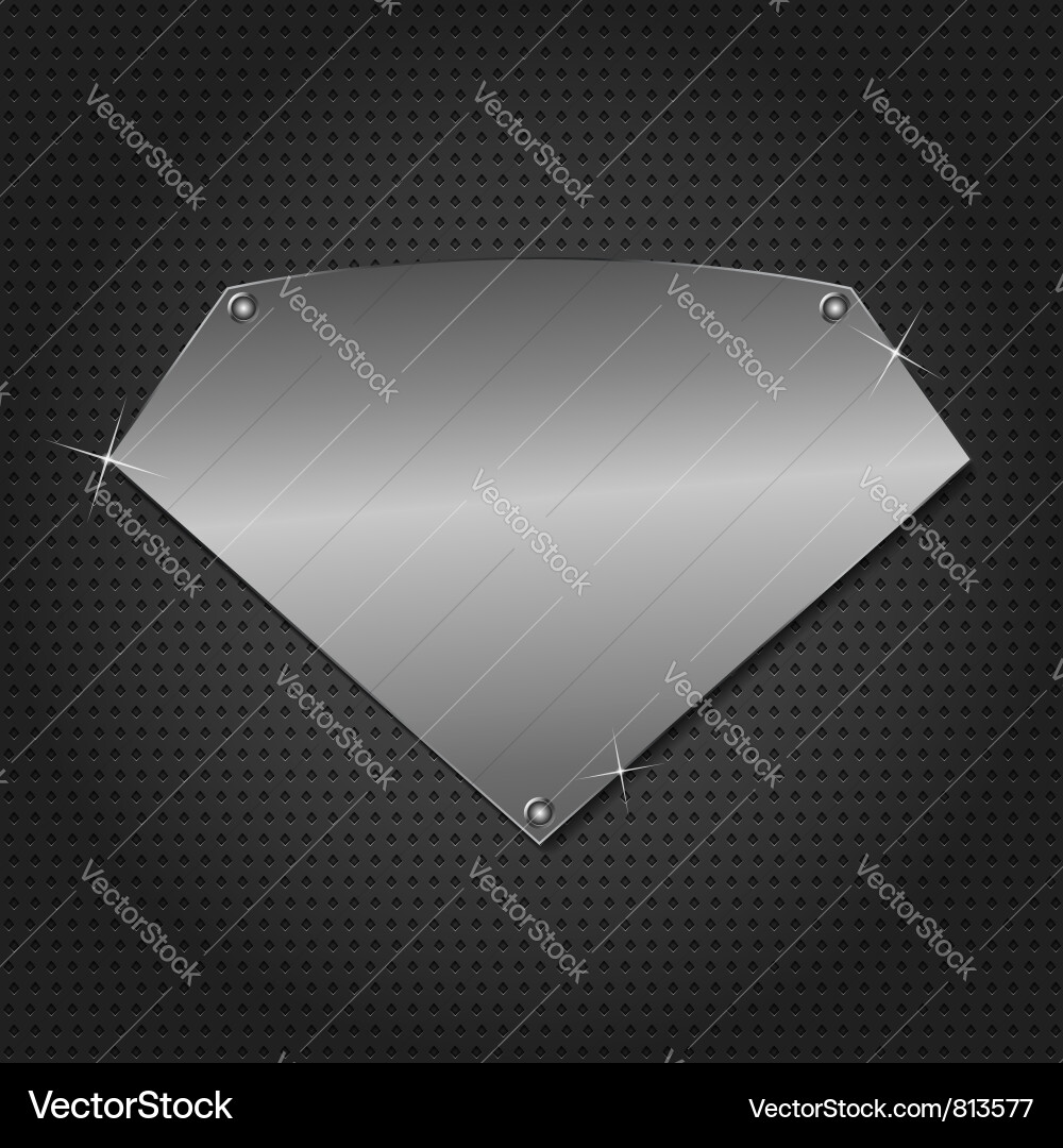 Metal board Royalty Free Vector Image - VectorStock