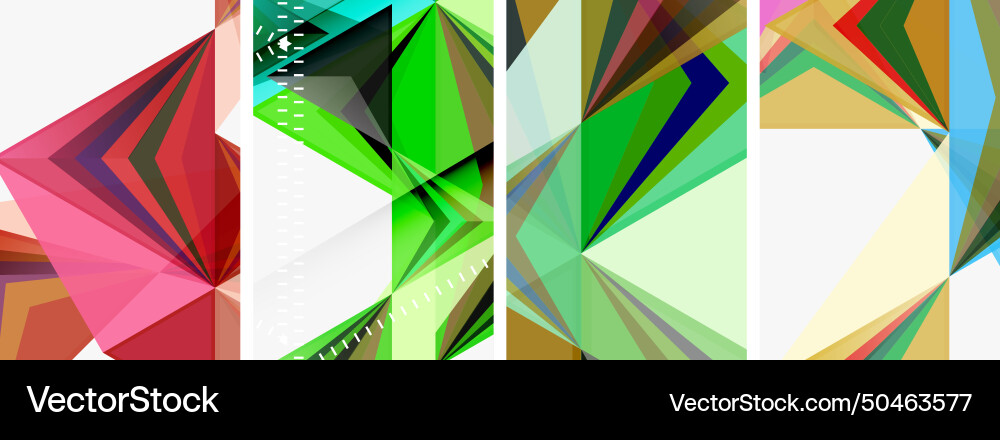 Minimalist triangular geometric clean concept Vector Image