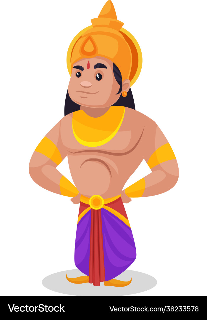 Bhima cartoon character Royalty Free Vector Image
