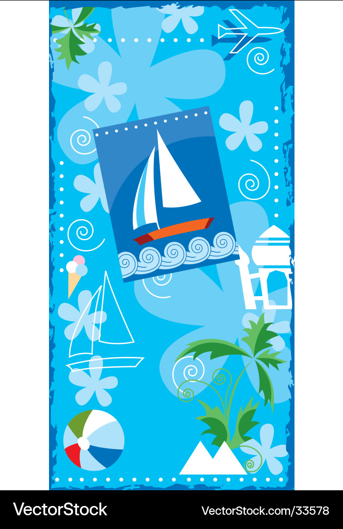 Vacation background Royalty Free Vector Image - VectorStock