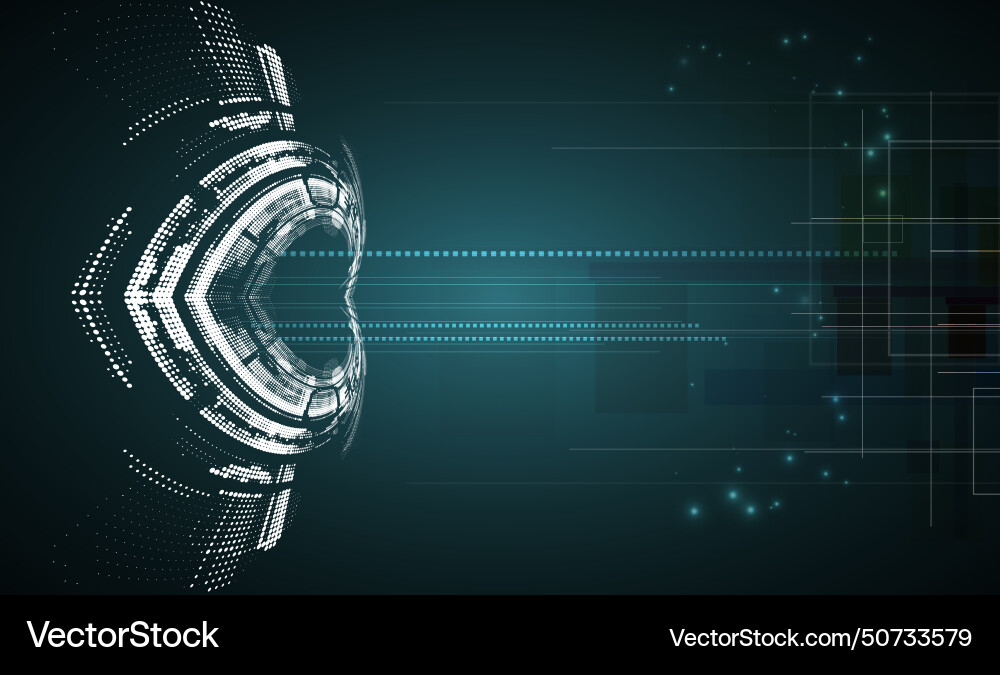 Abstract space star technology background Vector Image
