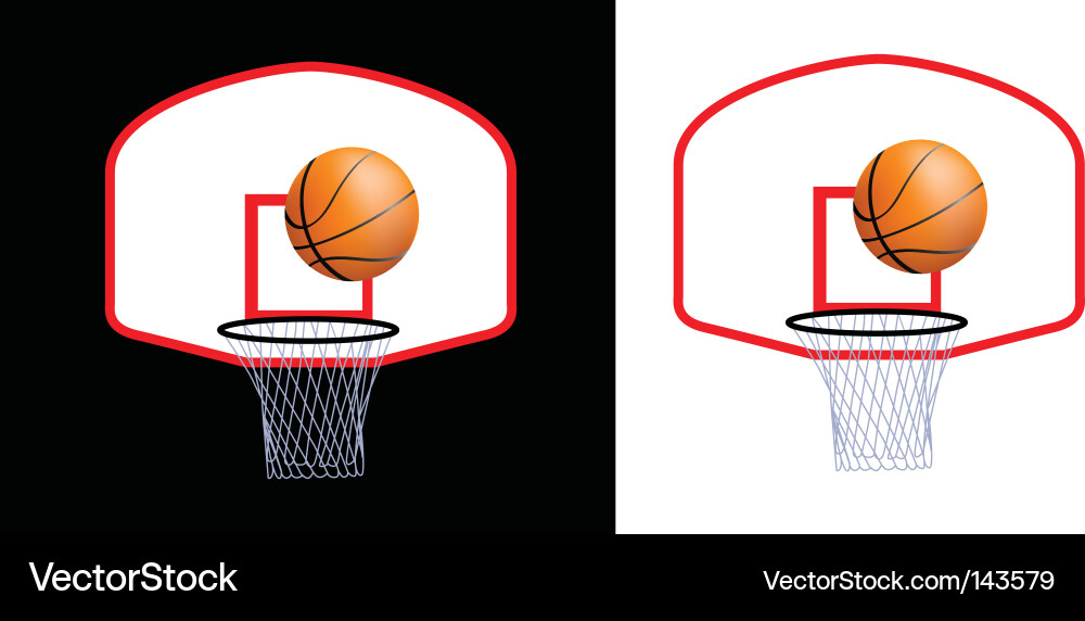 Basketball hoop Royalty Free Vector Image - VectorStock