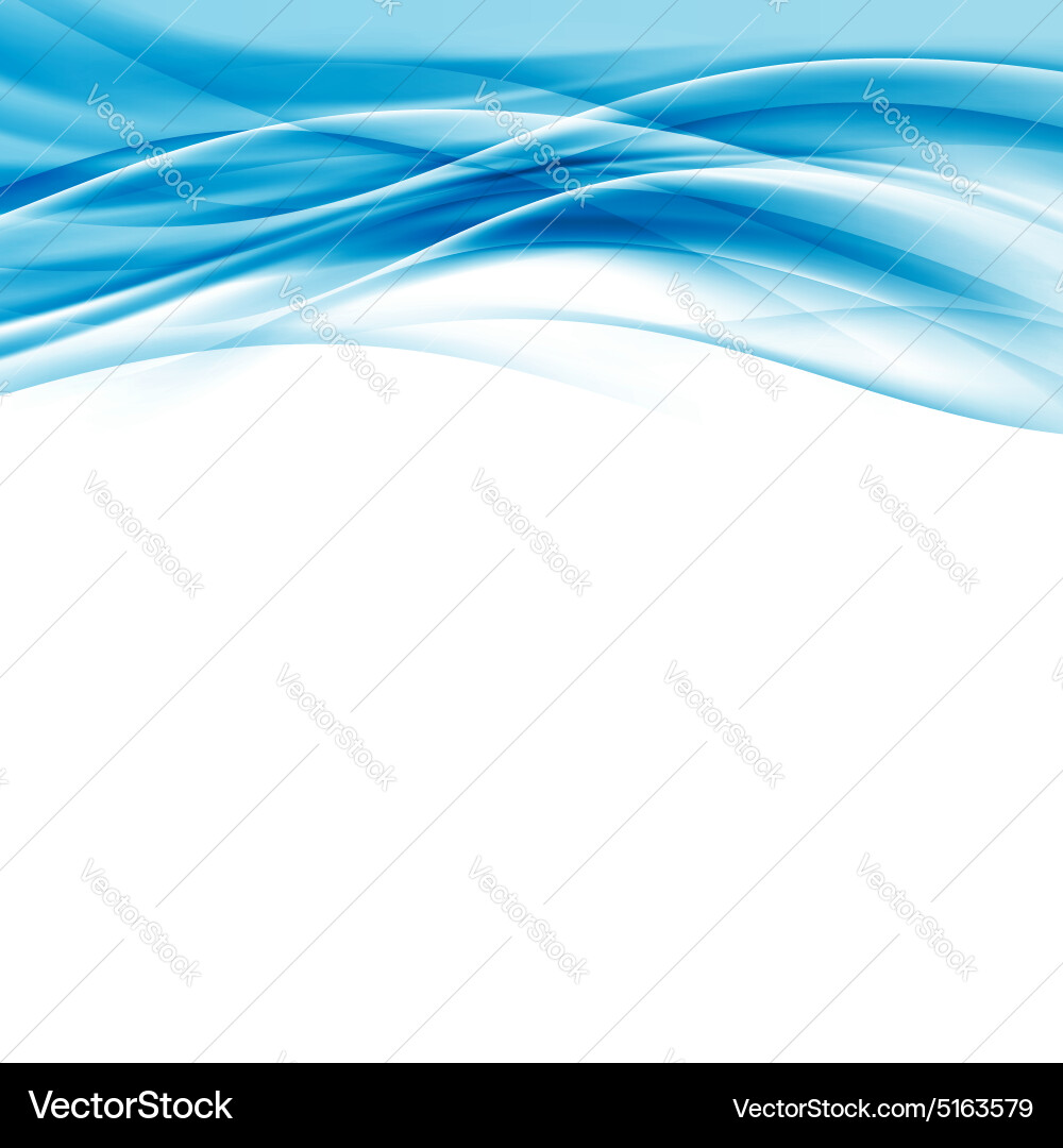 Contemporary abstract blue wave border hi-tech Vector Image