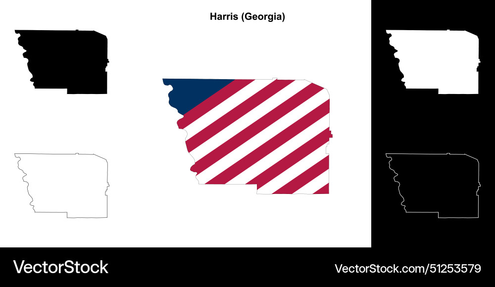 Harris outline map Royalty Free Vector Image - VectorStock