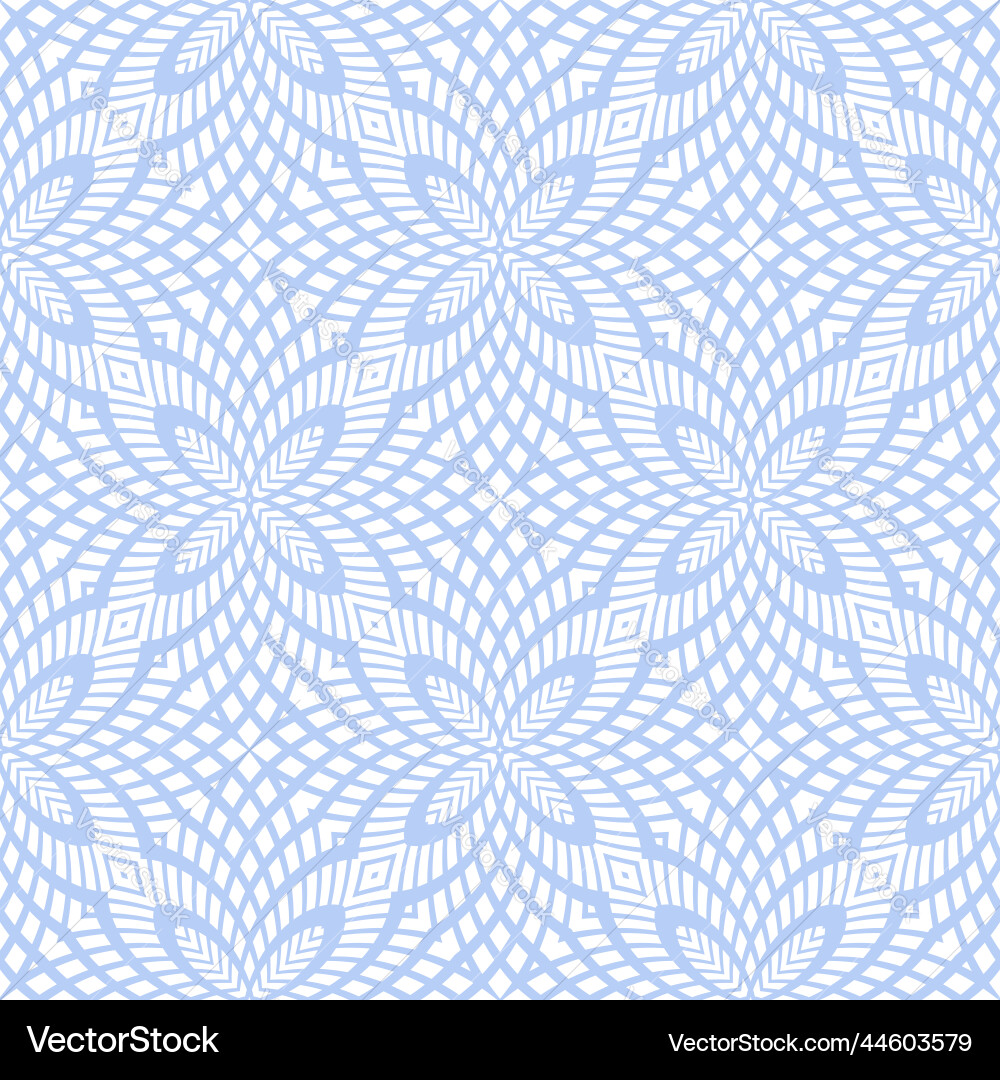 Lacy Blue Geometric Pattern Royalty Free Vector Image