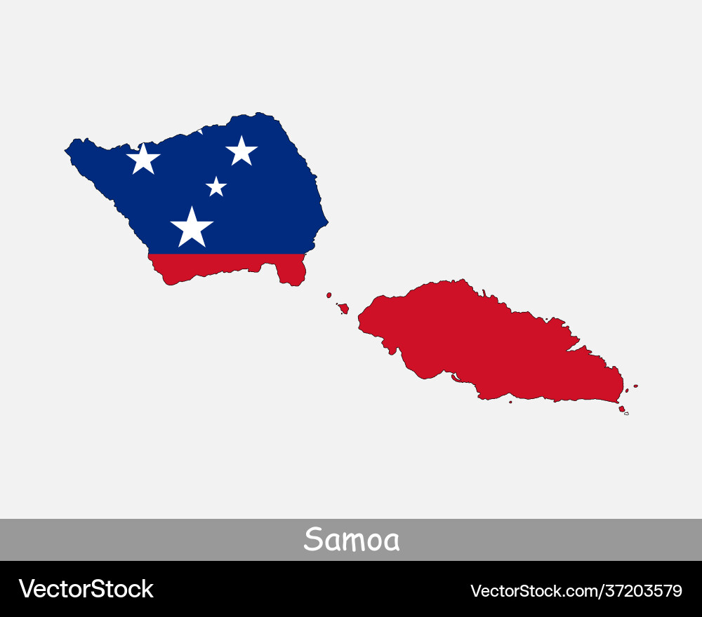 Samoa Flag Royalty Free Vector Image - VectorStock