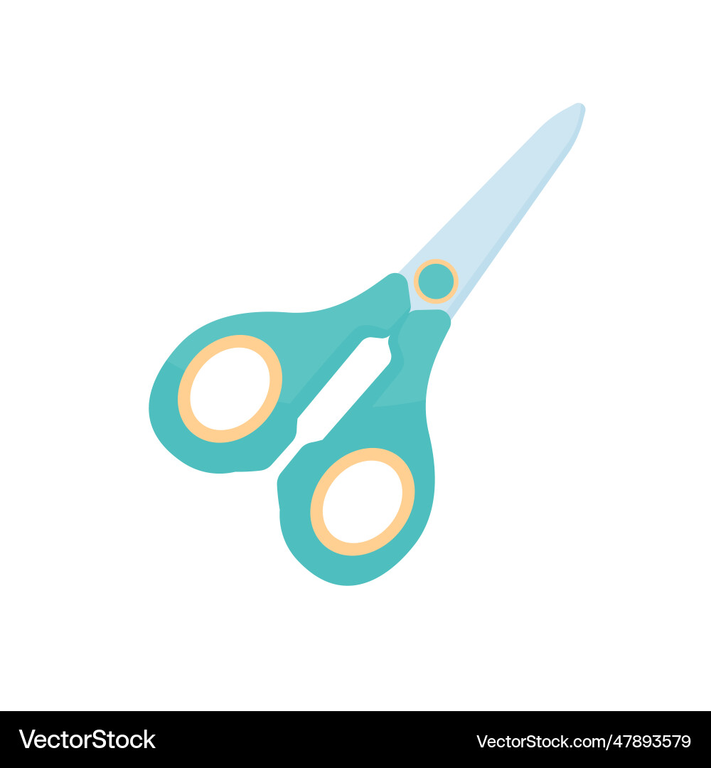 Scissors for cutting paper welcome back to school Vector Image