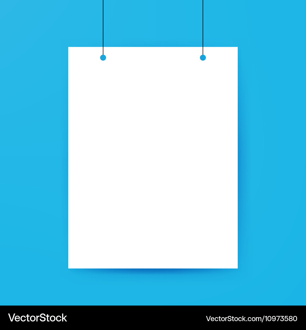 Blank poster template Royalty Free Vector Image