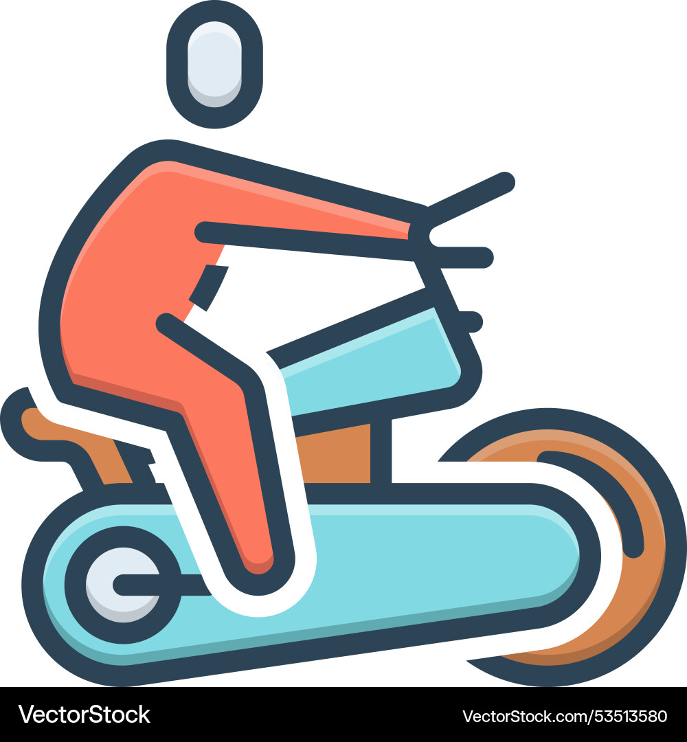 Elliptical bike Royalty Free Vector Image - VectorStock
