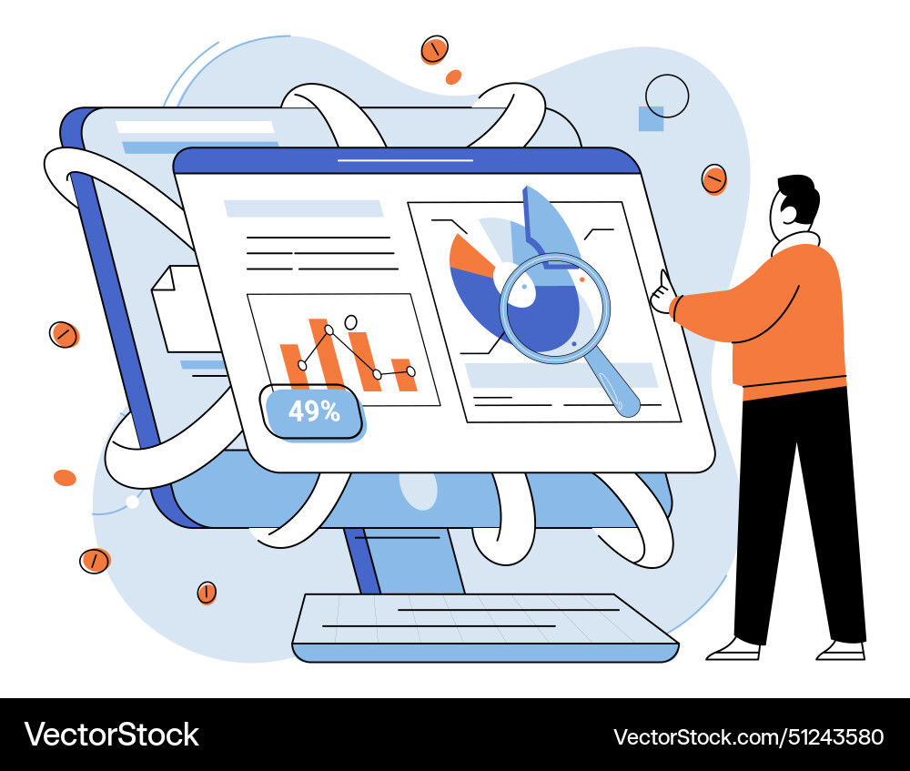 Market research research and development drive Vector Image