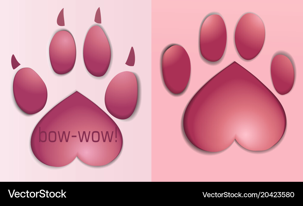 Pet paws Royalty Free Vector Image - VectorStock