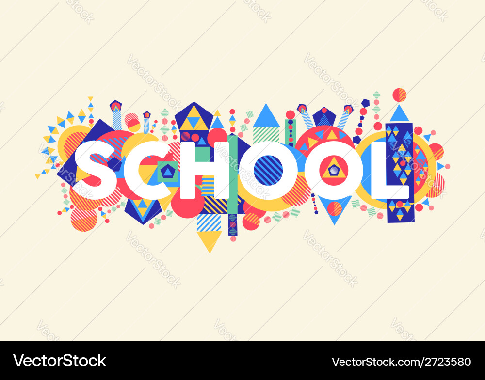 School concept Royalty Free Vector Image - VectorStock