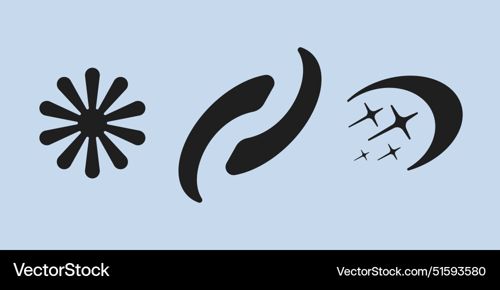 Y2k style design asset Royalty Free Vector Image