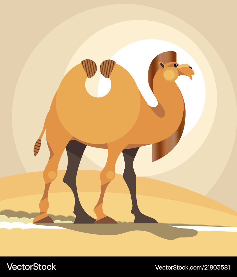 Camel Royalty Free Vector Image - VectorStock