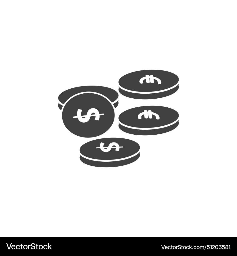 Currency logo icon Royalty Free Vector Image - VectorStock