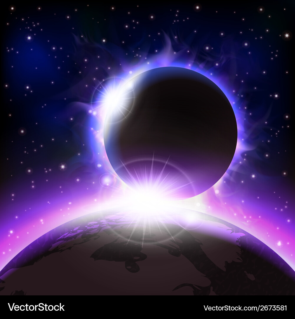 Eclipse Royalty Free Vector Image - VectorStock