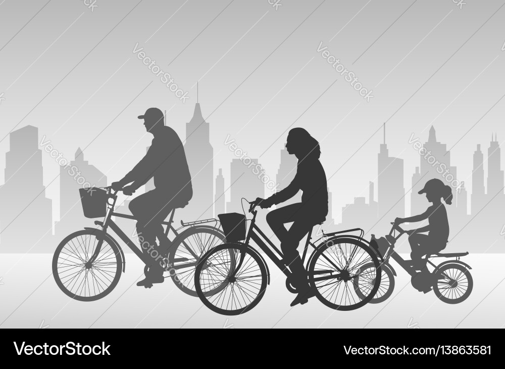 Family Bike Ride Vector Images (over 3,400)