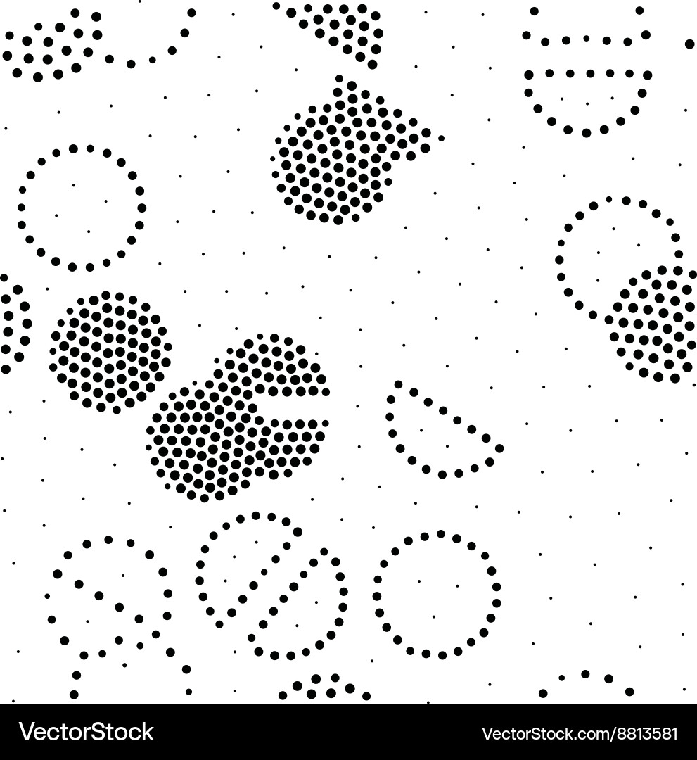 Geometric seamless pattern repeating abstract dots
