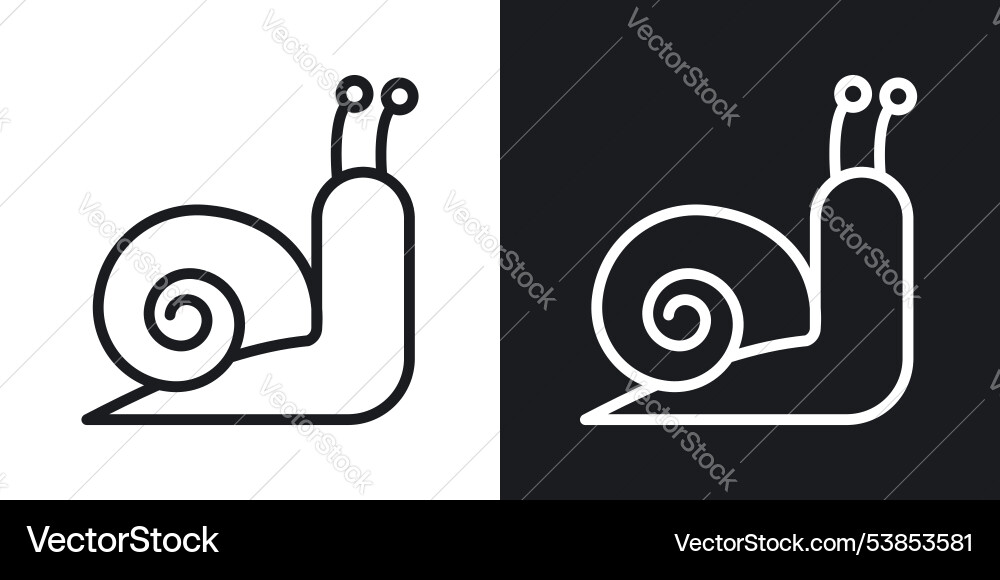 Snail icon set Royalty Free Vector Image - VectorStock