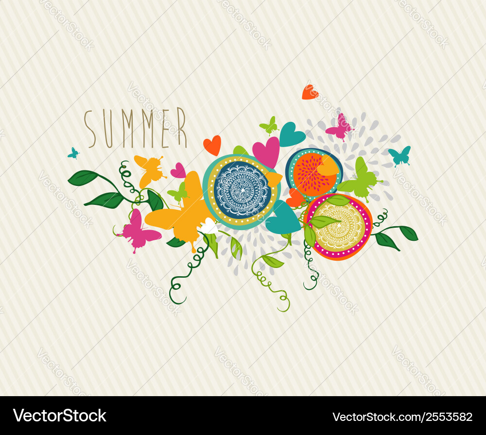 Abstract floral background design Royalty Free Vector Image