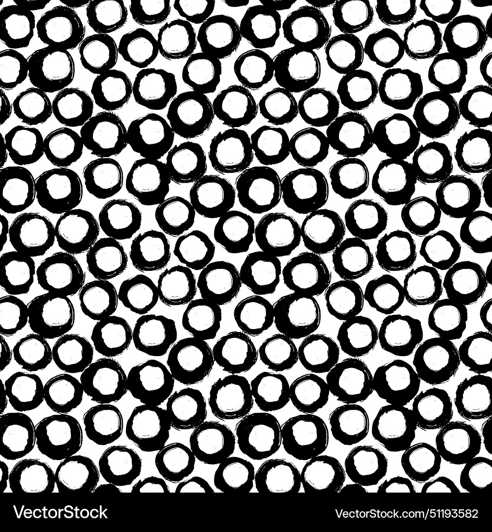 Dot pattern seamless background from brush Vector Image