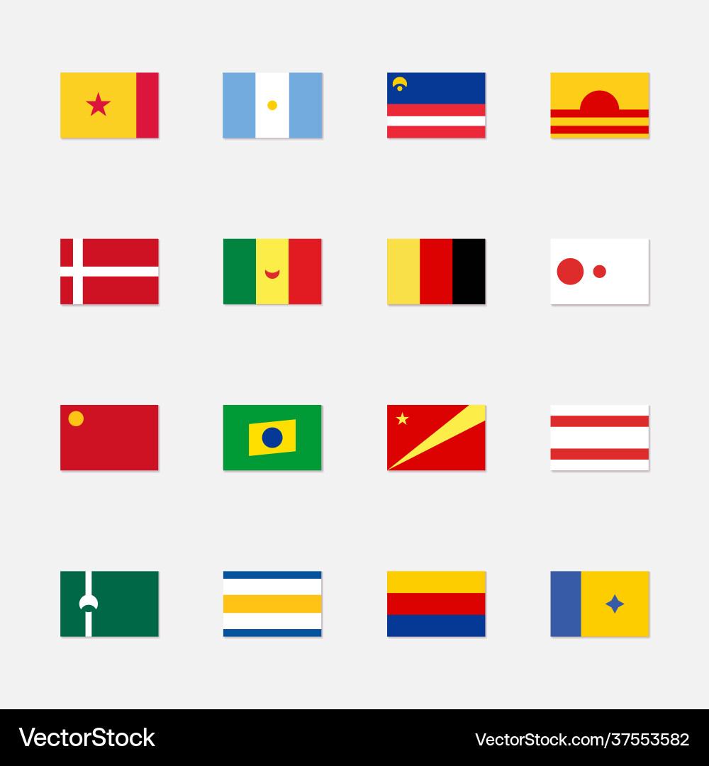 Fictional Country Flags Royalty Free Vector Image