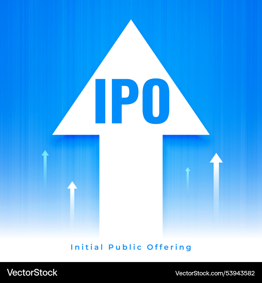 Ipo initial public offering concept background Vector Image Ipo initial public offering concept background Vector Image