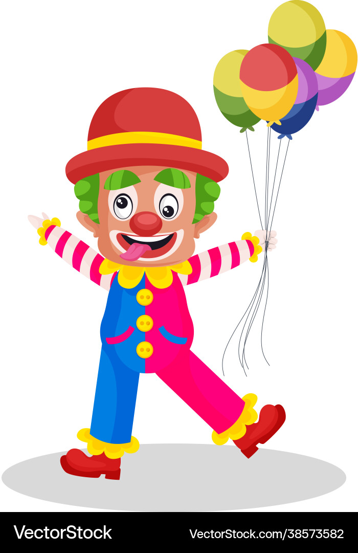 Joker cartoon character Royalty Free Vector Image