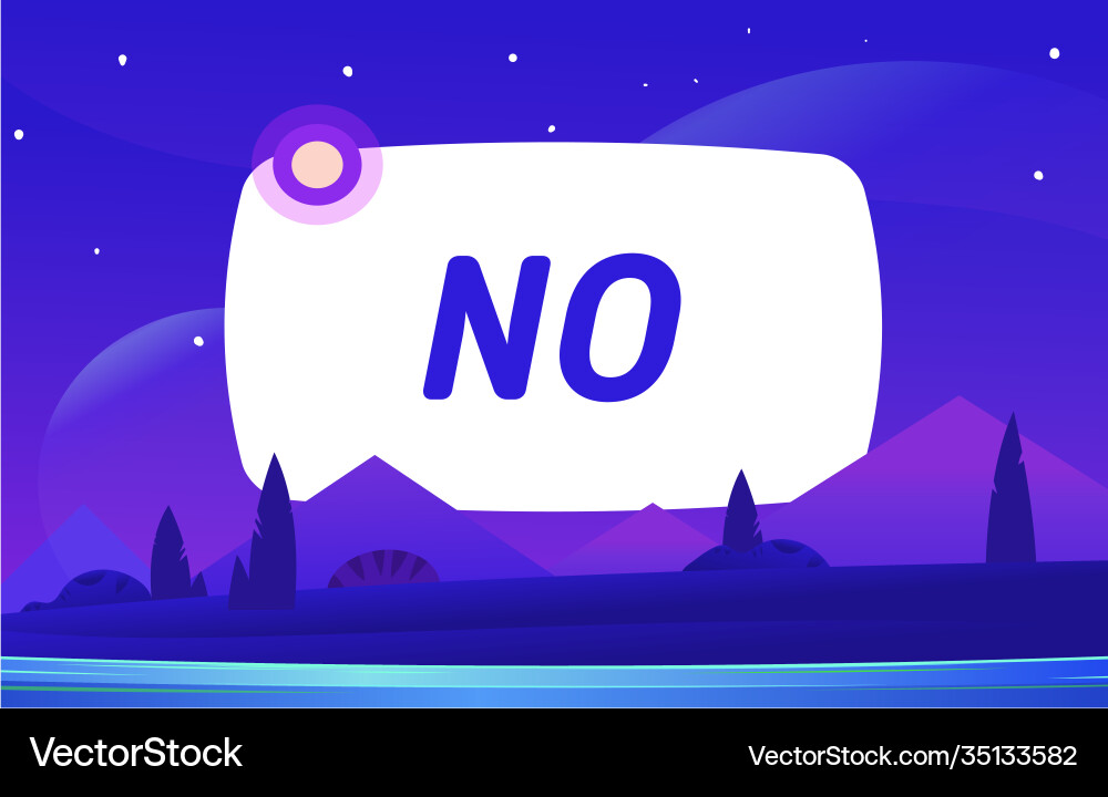 No banner night environment with sky Royalty Free Vector